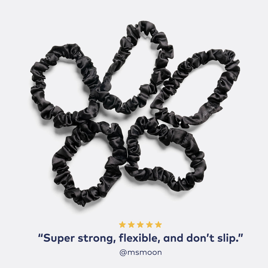 Skinny Scrunch Bunch - Black – RobeCurls